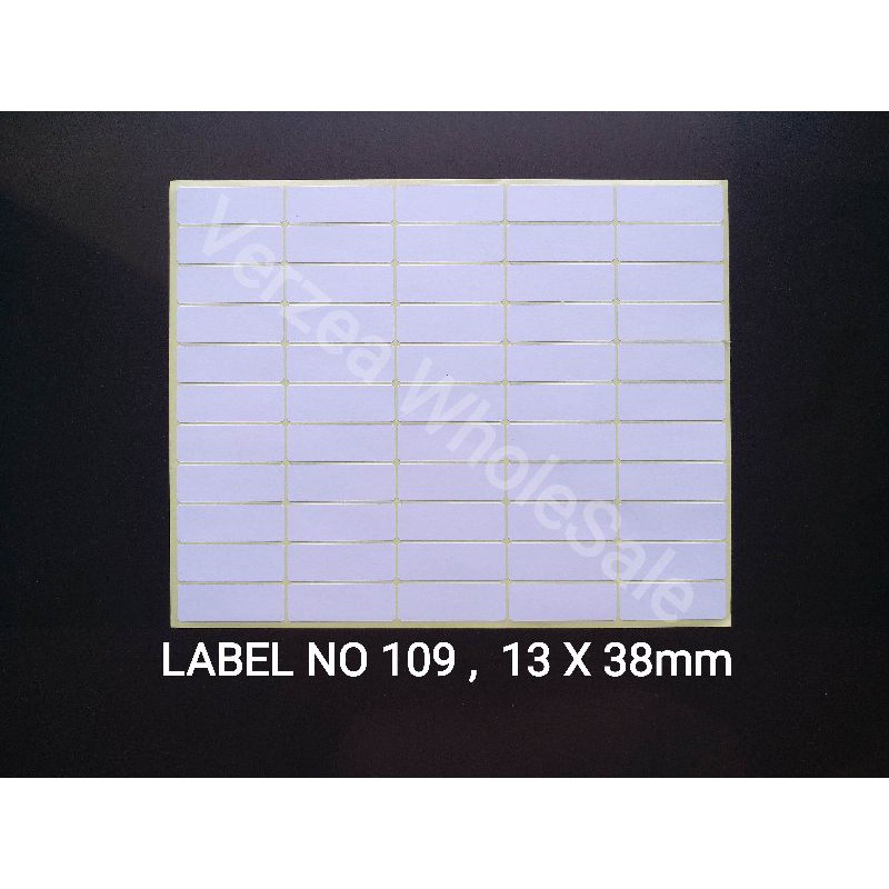 Jual Label stiker NO 109 harga sticker undangan POLOS isi 7 lbr 1 ...