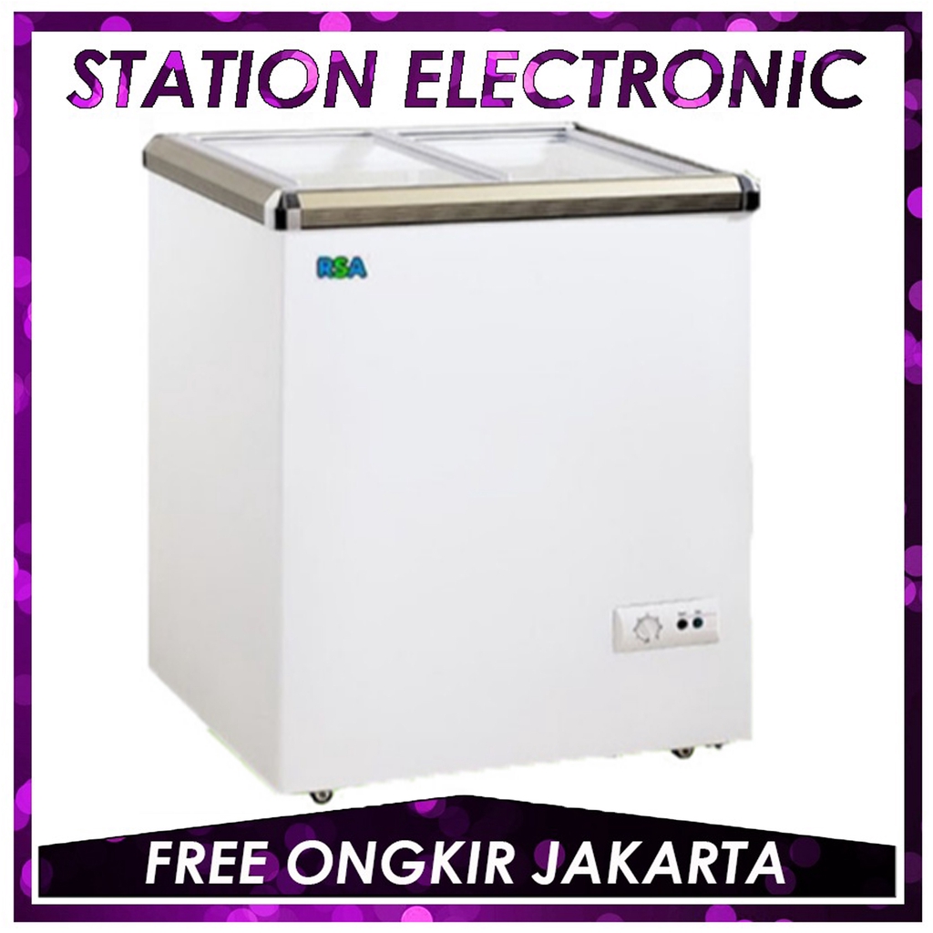 Jual RSA XS-110 Sliding Flat Glass Freezer [100 Liter] FREE DELIVERY ...