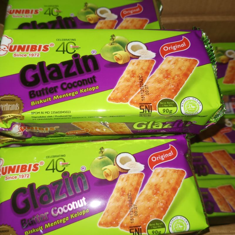 Jual Unibis Glazin Butter Coconut Biskuit Mentega Kelapa Snack 90g ...
