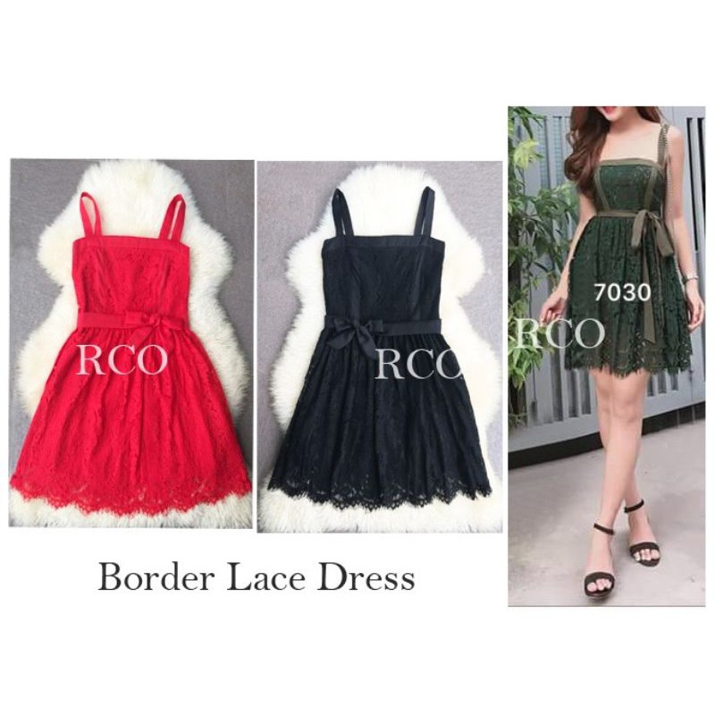 Jual DRESS LACE RENATA IMPORT (MERAH) | Shopee Indonesia