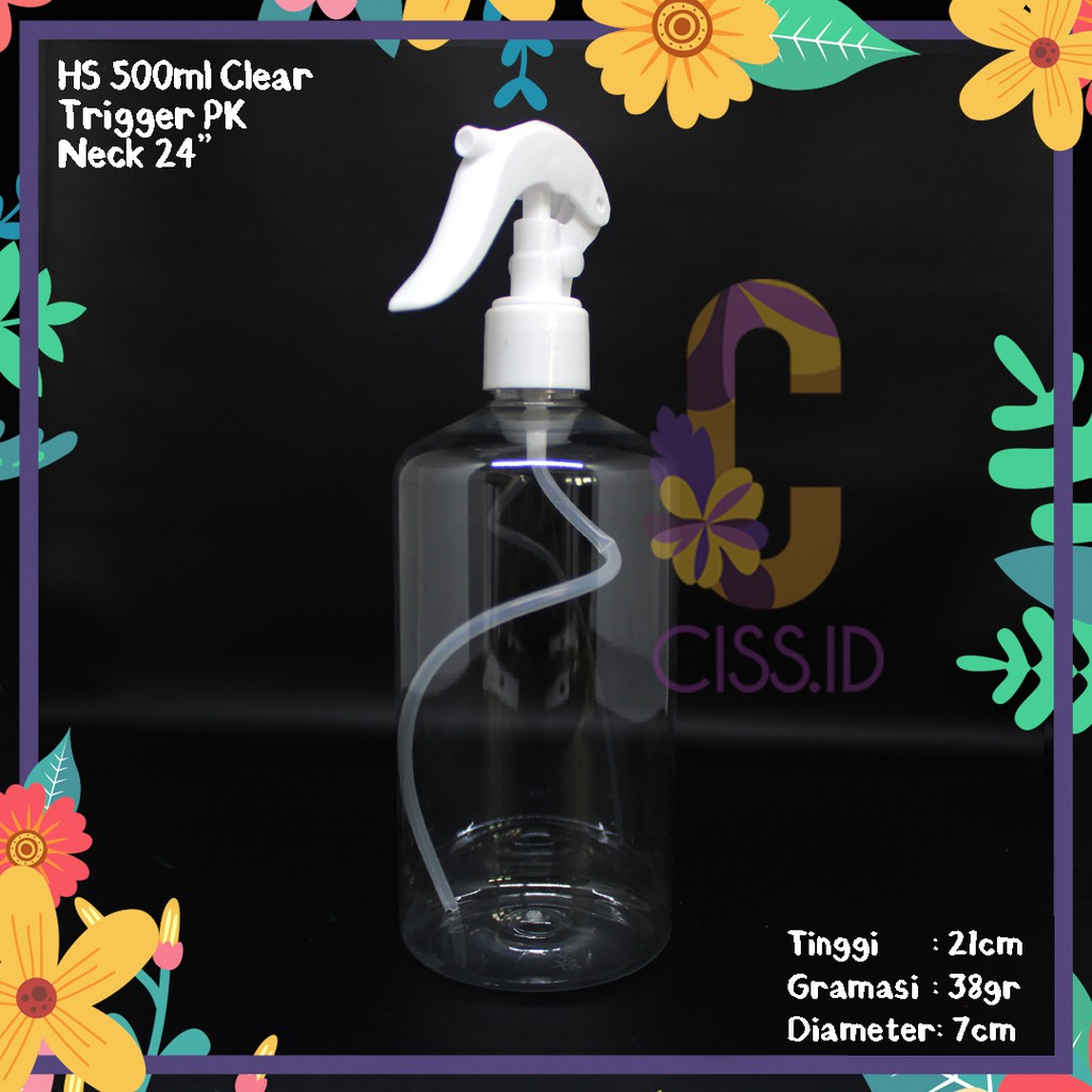 Jual BOTOL PLASTIK VIKTOR 500ML N24 NATURAL TRIGGER PK HAND SANITIZER ...