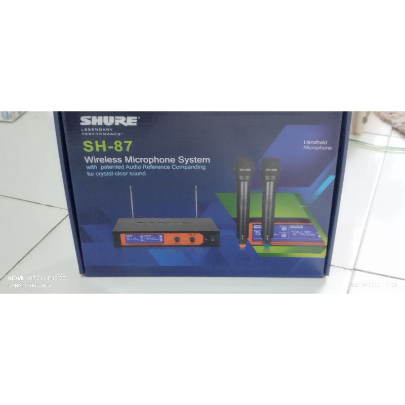Jual MIX WIRELESS SHURE SH-87 SUARA JERNIH | Shopee Indonesia
