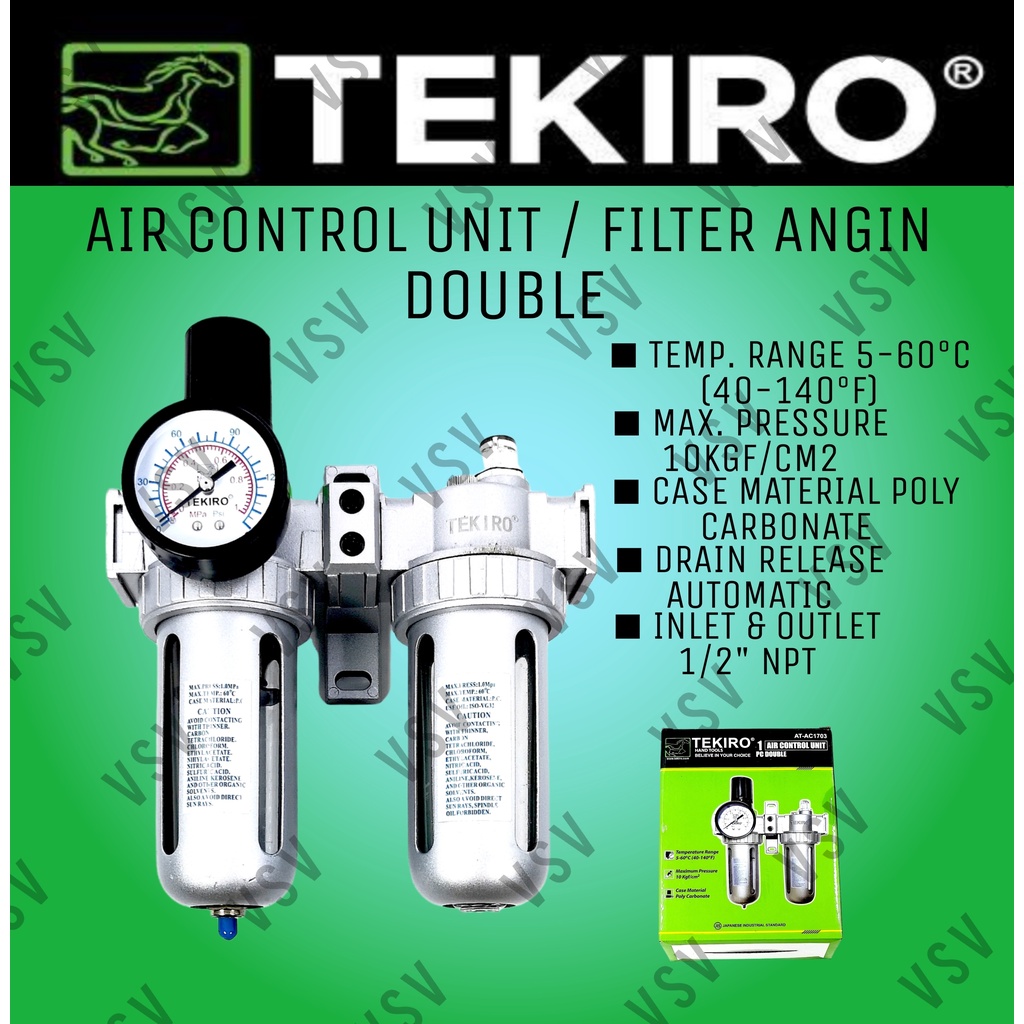 Jual Tekiro air control unit double BESAR Air Filter angin compressor ...