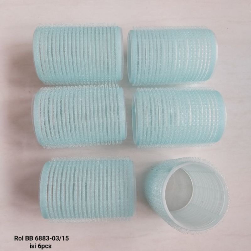 Jual Roll Rambut Rekat Aneka Ukuran Isi 6 Per Pack Alat Curly Rambut ...