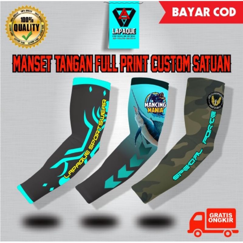 Jual MANSET TANGAN CUSTOM SATUAN PRINTING (1 PASANG KANAN KIRI ...