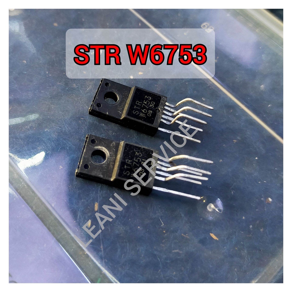 Jual STR W6753 ORI . IC regulator tv tabung W6753 TO-220F-6 | Shopee ...