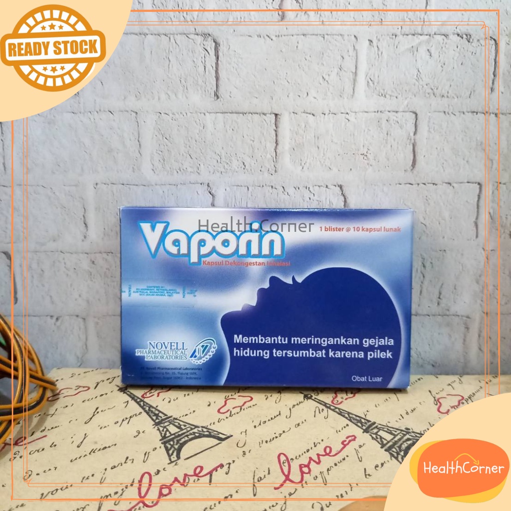 Jual Vaporin Dekongestan Inhalasi Isi 10 Kapsul Lunak / Meringankan ...