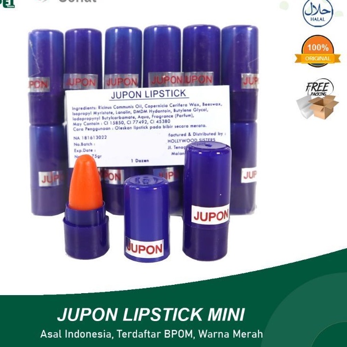 Jual JUPON Mini Lipstik / Lipstick Jupon Mini Pemerah Bibir Wanita ...