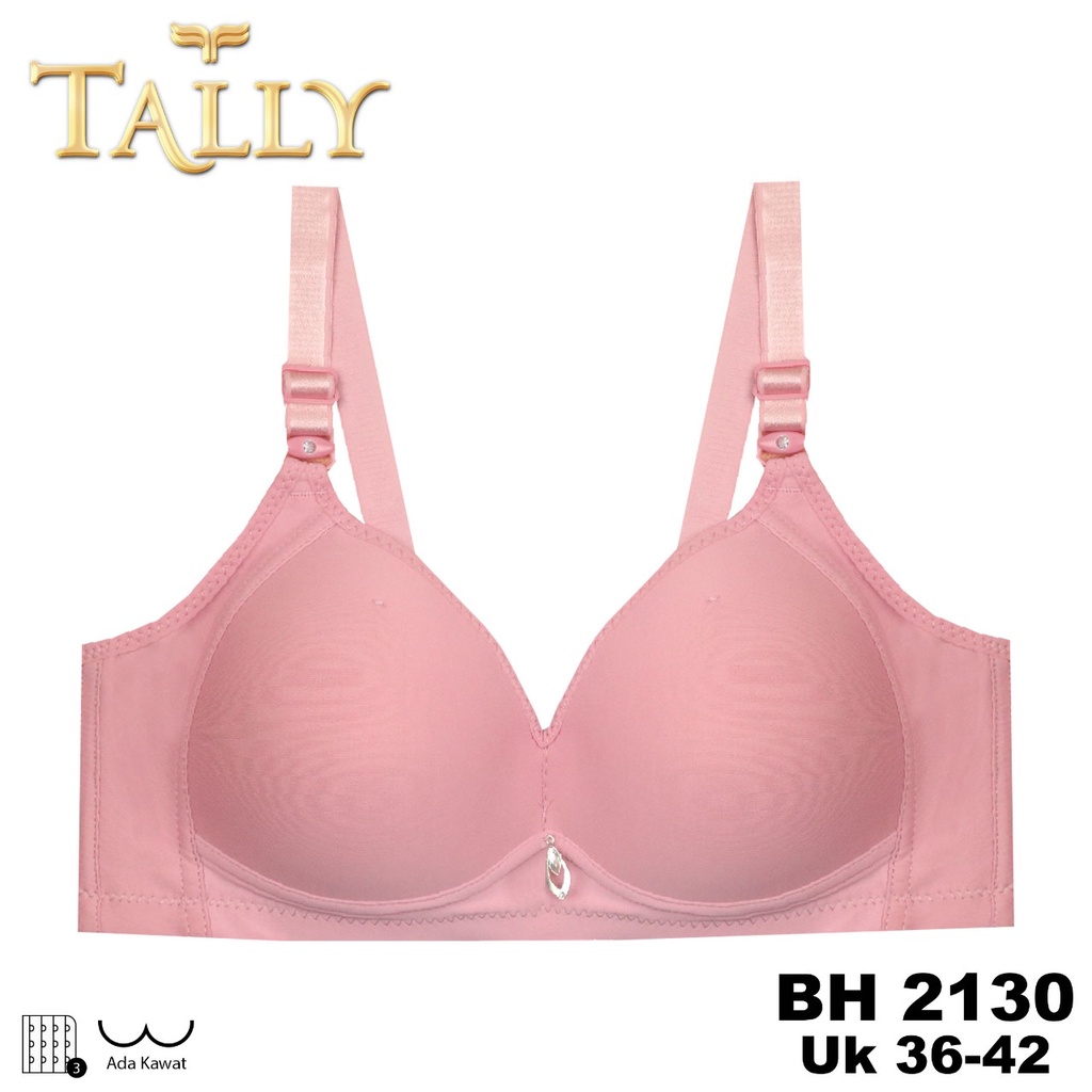 Jual TALLY BH 2130 Bra Tanpa Kawat Busa Tipis Bahan Katun CUP C Kait 3 ...
