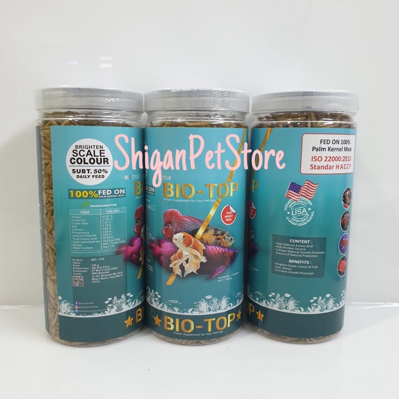 Jual (KEMASAN BARU) BIO TOP 150Gr Maggot BSF BIOTOP 150 G Gr Gram ...