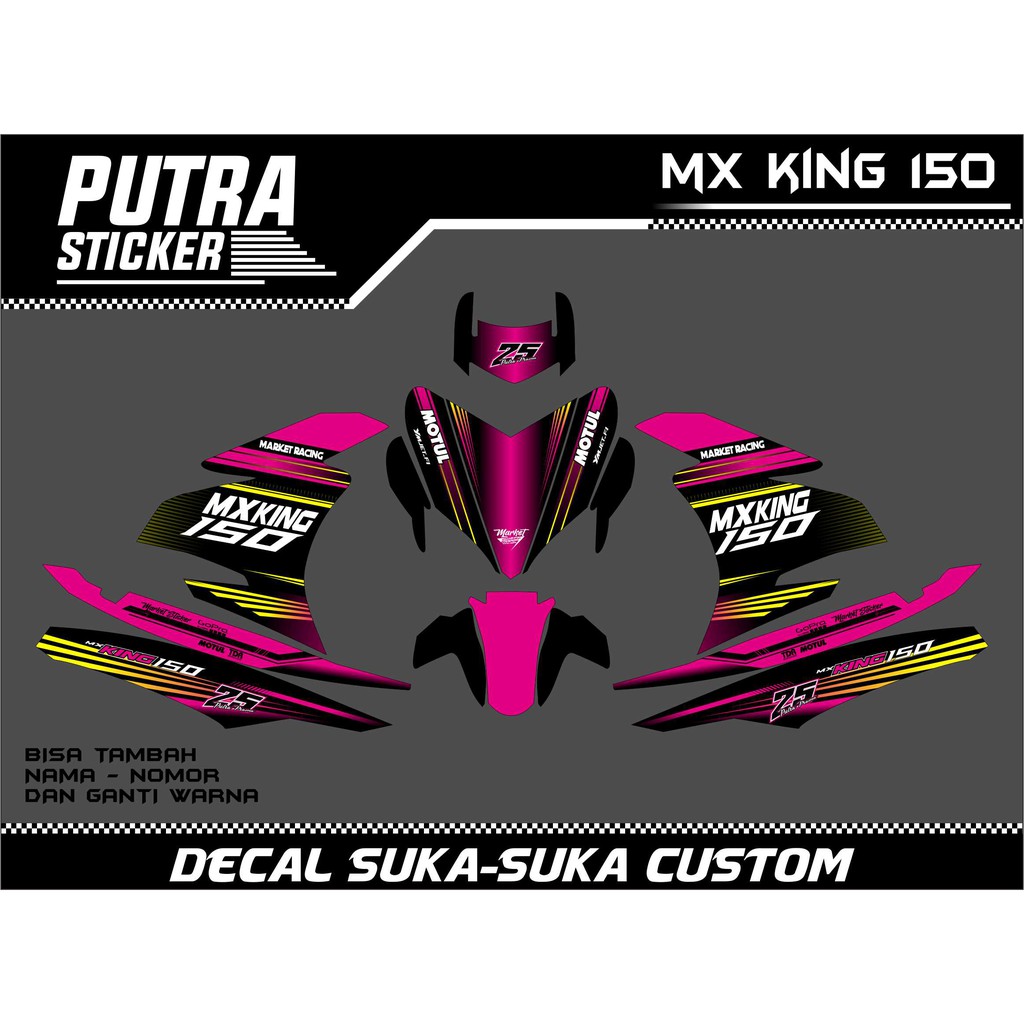 Jual Decal sticker motor MX KING 150 Full Body | Shopee Indonesia