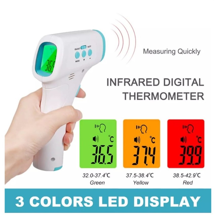 Jual Thermometer Digital Infrared Gun / Termometer Suhu Tubuh ...