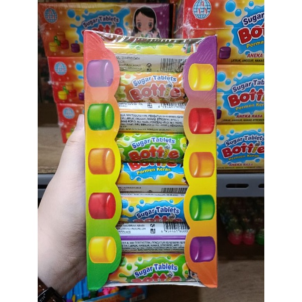 Jual Permen Sugar Botol Tablets isi 24 Pcs (isinya banyak best seller ...