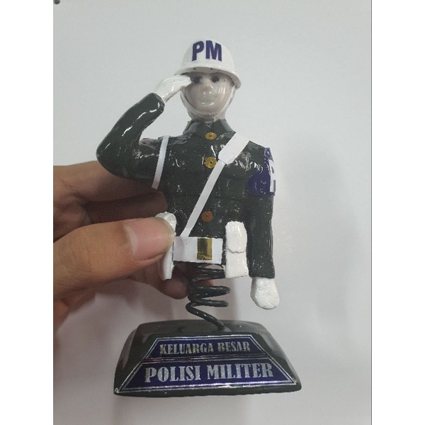 Jual Miniatur patung Polisi Militer Hormat| Patung miniatur mobil PM ...