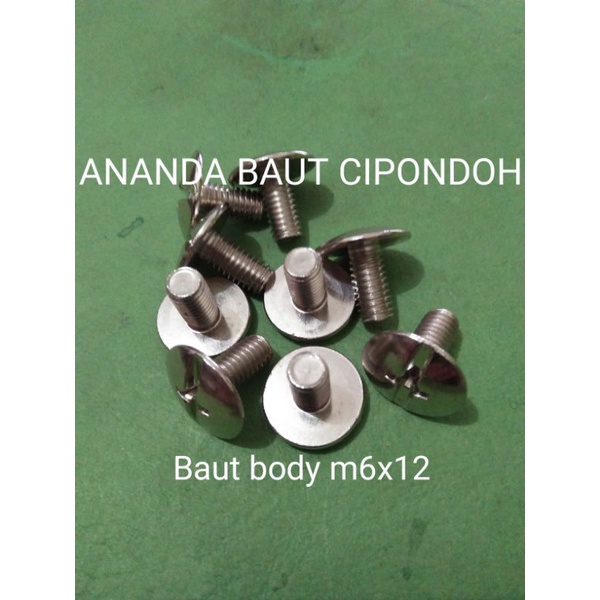 Jual Baut body motor 6x12 nekel paket 10 pic | Shopee Indonesia
