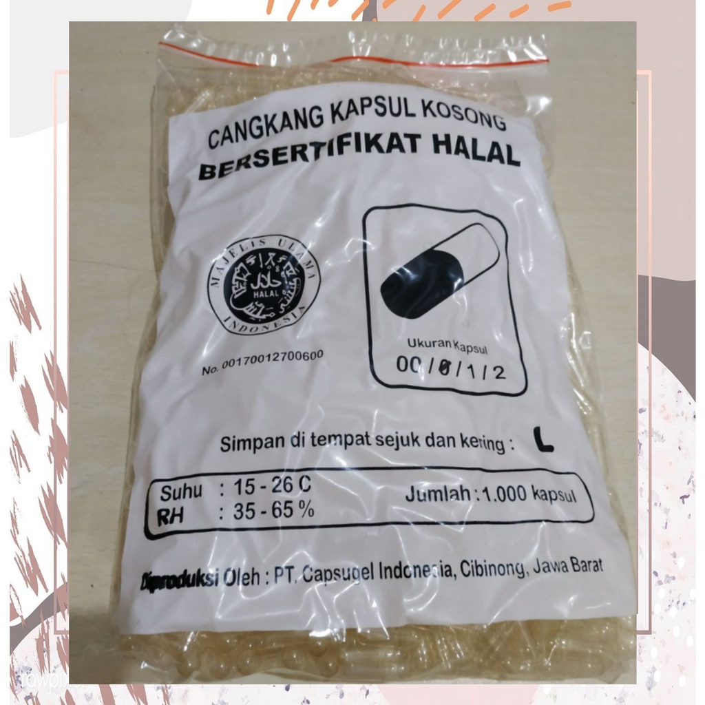 Jual Harga Grosir _ Cangkang Kapsul Kosong Ukuran no 0 _ Minyak Uk Nomor Transparan Natural ...