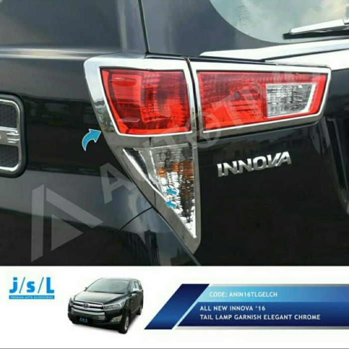 Jual Garnish List Cover Lampu Belakang Toyota Innova Reborn GR SPORT ...