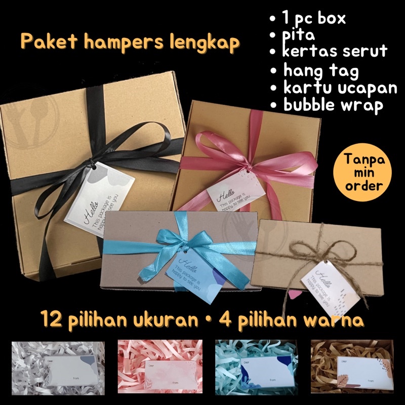 Jual KARDUS BOX PACKING HAMPERS 1 PAKET LEBIH HEMAT / KARDUS PACKING ...
