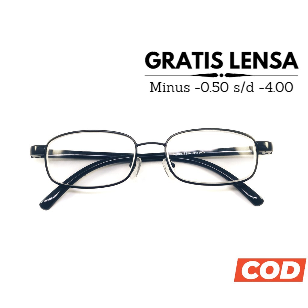 Jual Kacamata Minus Wanita Pria Kaca Mata Lensa Min Murah | Shopee ...