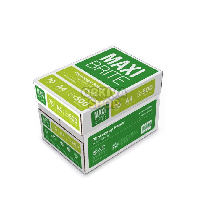 Jual Multipurpose paper / kertas HVS A4 MAXI BRITE 70 gr (1 rim ...