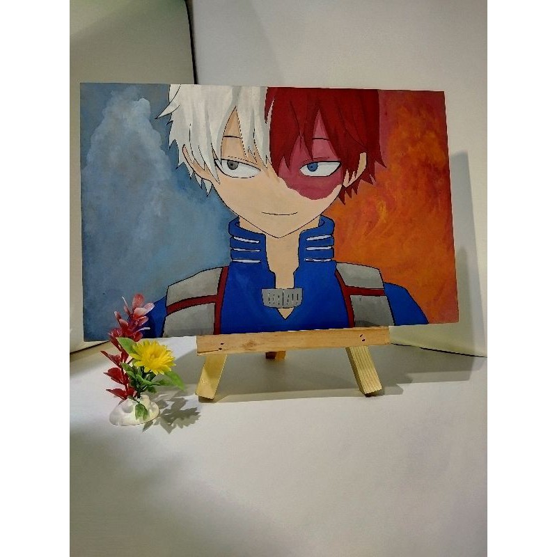 Jual Anime On Board || Shoto Todoroki full color watercolor based ...