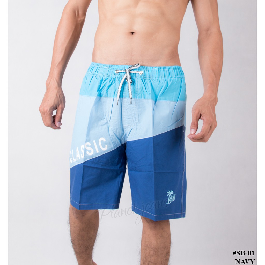 Jual Celana boardshort / surfing pantai renang / pendek gym surf pria SB01 Navy | Shopee Indonesia