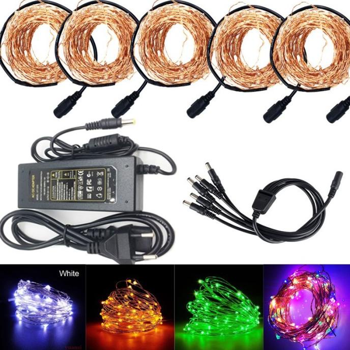 Jual Lampu String Led Dc Female 30M 40M 50M Dc12V Dengan Kabel Tembaga ...