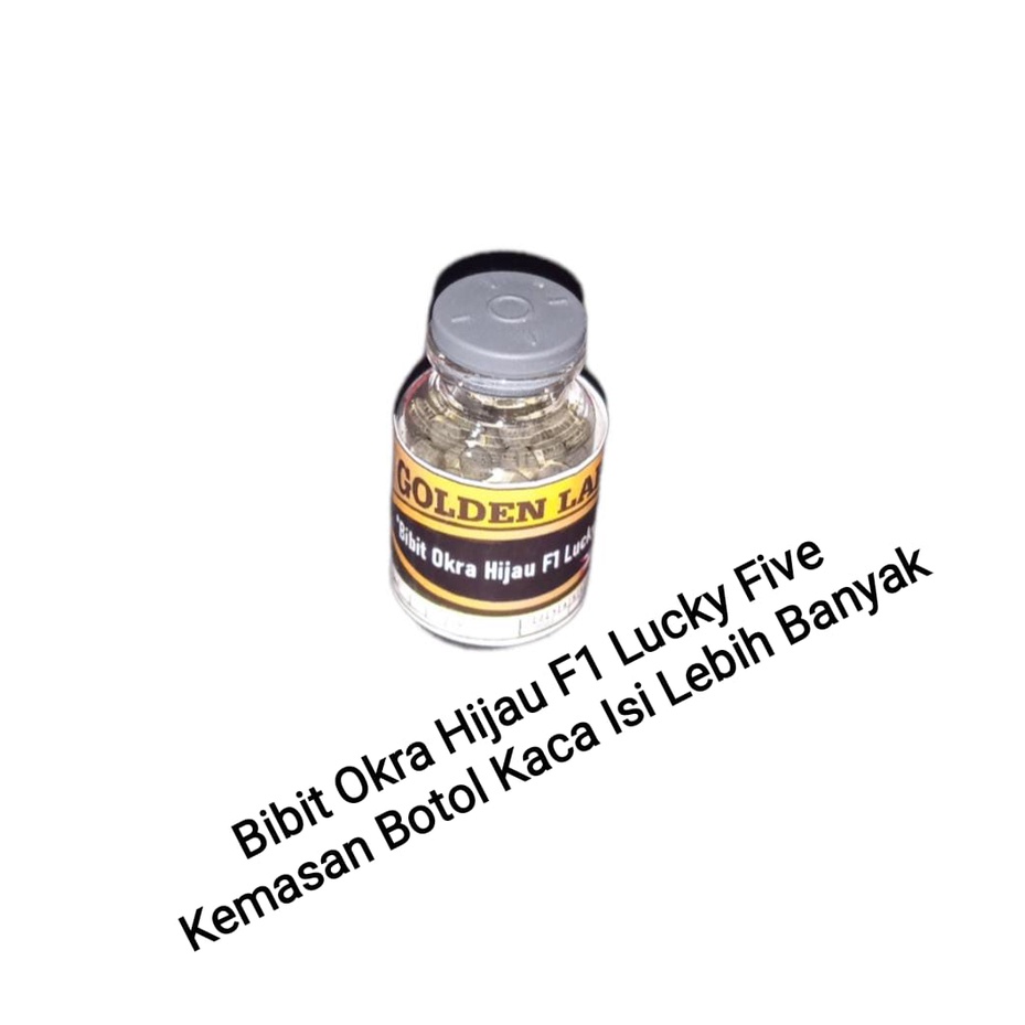 Jual Bibit Okra Hijau F1 Lucky Five Kemasan Botol Kaca| Benih Okra ...