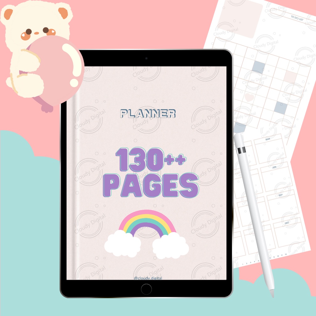 Jual Digital Study Planner for Goodnotes Notability dll --- Pink Castle ...