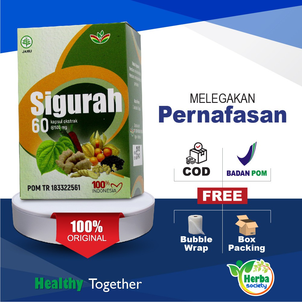 Jual Obat Batuk Kapsul GURAH SIGURAH Paling Ampuh Berdahak Kering Pilek ...