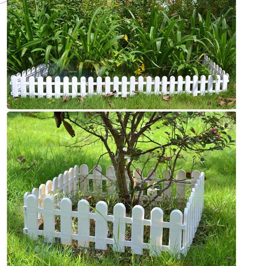 Jual [KODE MLRKP] Pagar kebun / Pagar plastik / Pagar Plastik PVC Putih ...