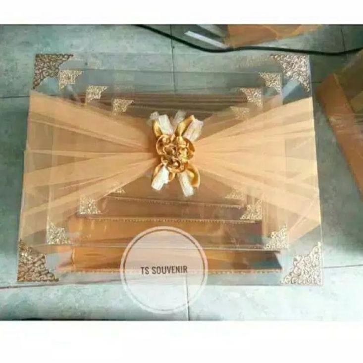 Jual Kotak hantaran / kotak seserahan / box hantaran mika tile 1 set ...