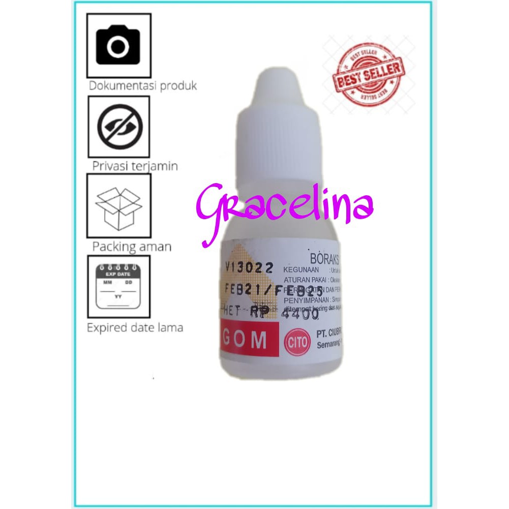 Jual Obat sariawan/ Borax Glycerine Gom 10% Cito 8 ml | Shopee Indonesia