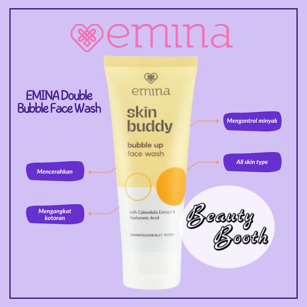 Jual EMINA Double Bubble Face Wash 60ml / Skin Buddy Bubble Up Face ...