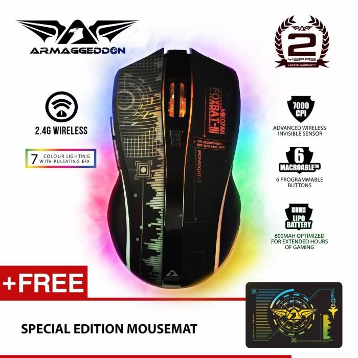 Jual Gaming Mikoyan Foxbat Iii Wireless (2.4G) Gaming Mouse By ...