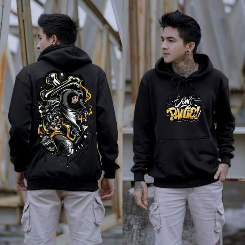 Jual Hoodie Distro Don Panic sweater Hoodie Bahan Tebal 280GSM Pria ...
