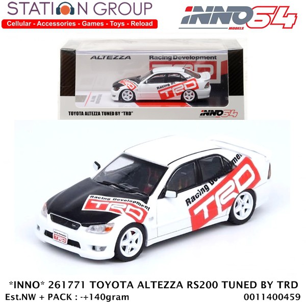 Jual INNO 64 261771 TOYOTA ALTEZZA RS200 TUNED BY TRD WHITE 1-64 ...