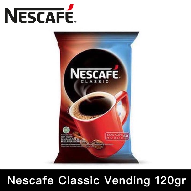 Jual Nescafe Classic VENDING 120gr - 100% Kopi Robusta Murni | Shopee ...