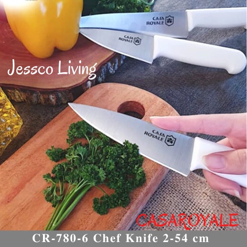 Jual CASAROYALE CHEF'S KNIFE CR-780-7 White Series ( PISAU KOKI 7" ) | Shopee Indonesia