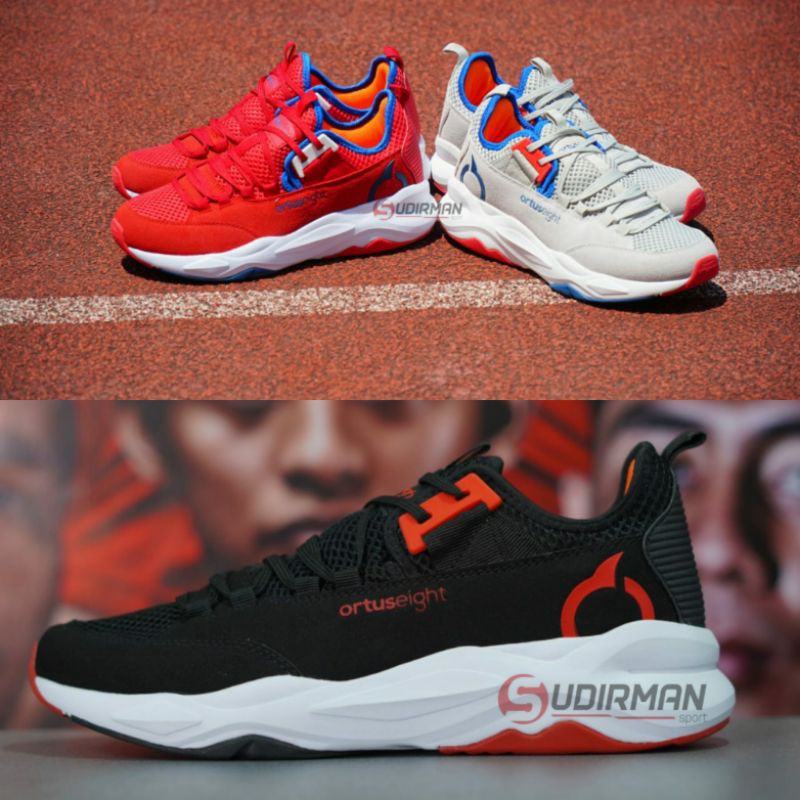 Jual Sepatu sneakers Ortus eight Colosus Ortred Grey black | Shopee ...