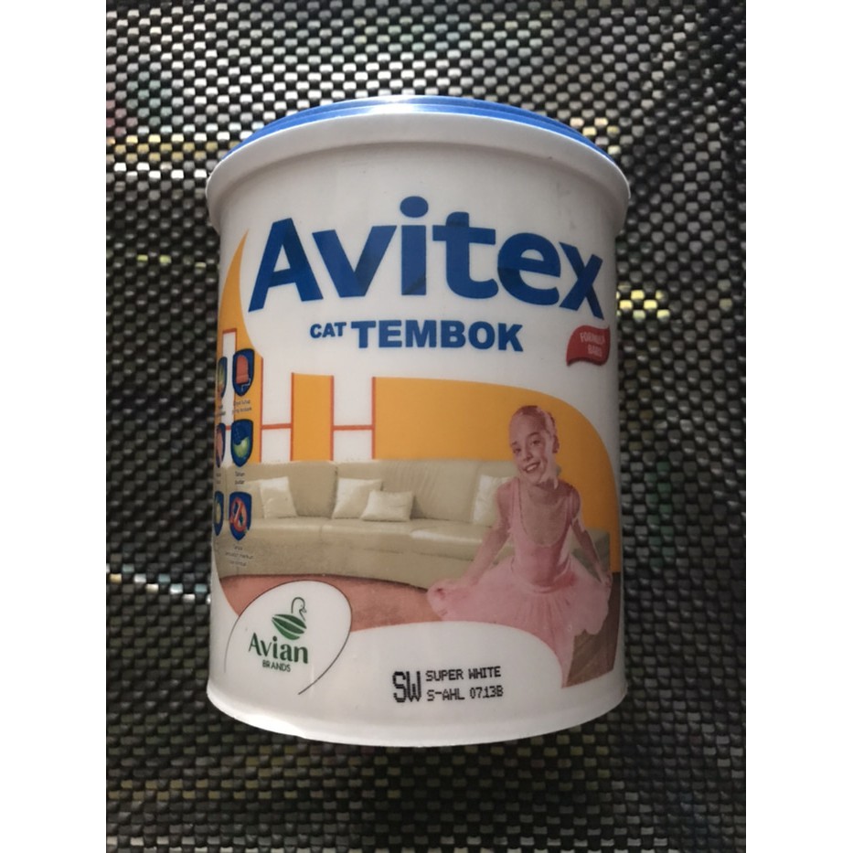 Jual Cat Tembok AVITEX Avian 1 KG ( PUTIH ) | Shopee Indonesia