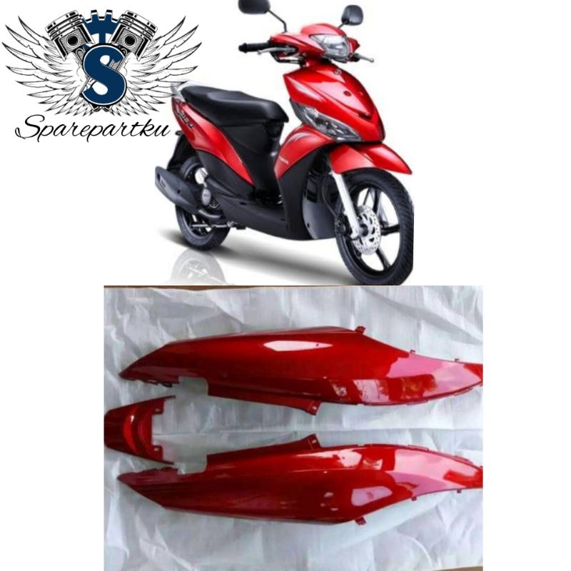 Jual Cover body belakang Yamaha Mio j warna merah | Shopee Indonesia