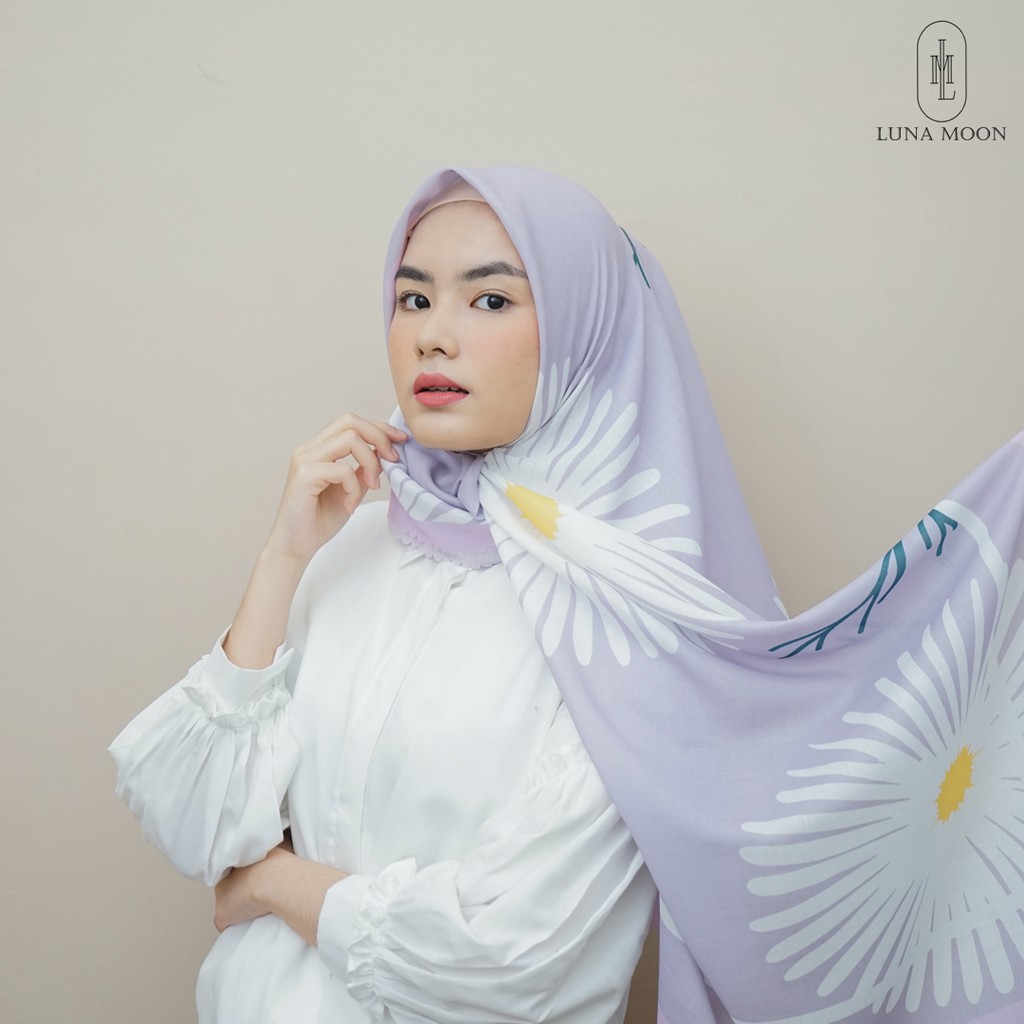 Jual Luna Moon Kalina DAISY / hijab / voal / hijab square | Shopee Indonesia
