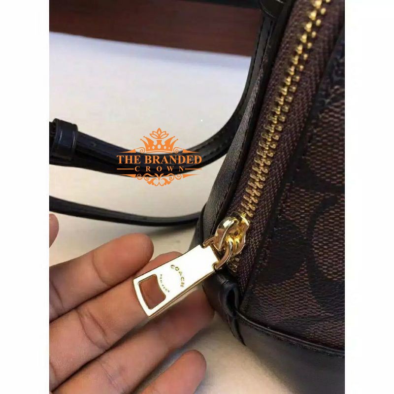 Jual Tas Coach 27583 Mini Sierra Satchel In Signature Mahogany | Shopee ...