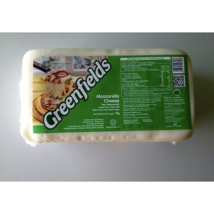 Jual GreenField Mozarella Cheese 1 Kg Keju Moza | Shopee Indonesia