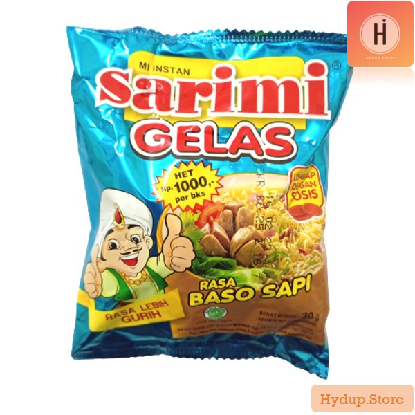 Jual Sarimi Gelas Renceng isi 10 Sahset Lengkap dengan Sosis @30 Gram ...