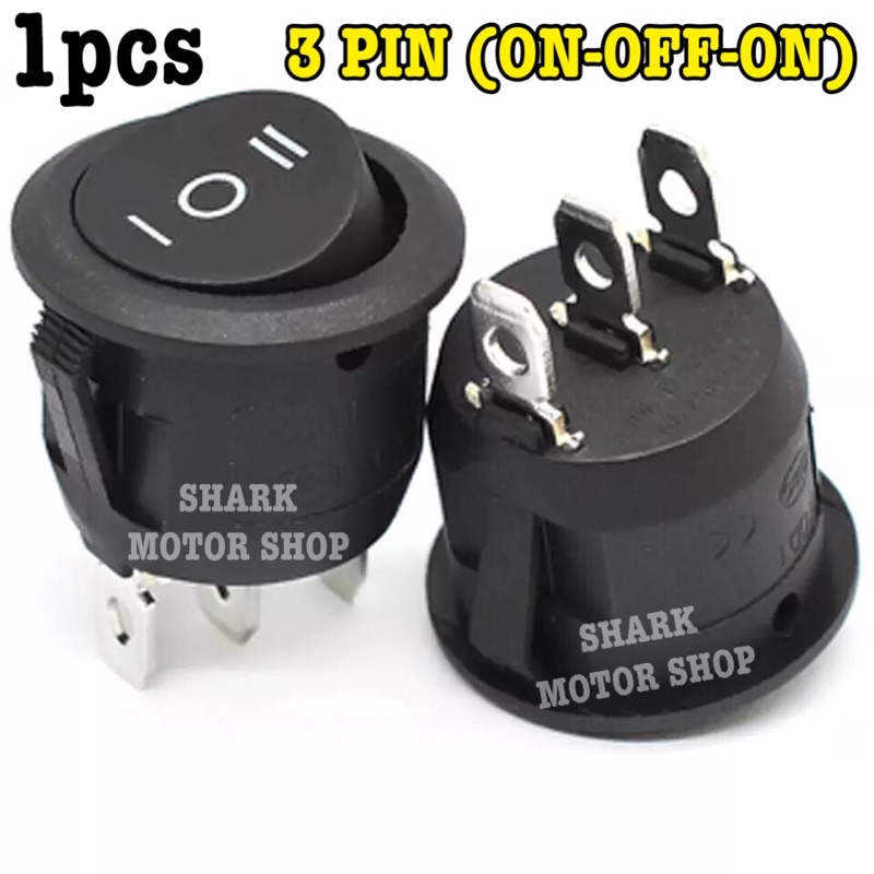 Jual saklar tombol switch 3 PIN (ON OFF ON) | Shopee Indonesia