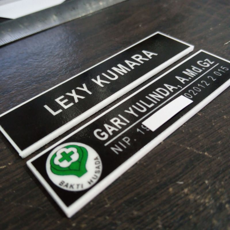 Jual NAME TAG MURAH | VERSI DATAR BUKAN CEMBUNG | PAPAN NAMA CPNS ASN ...