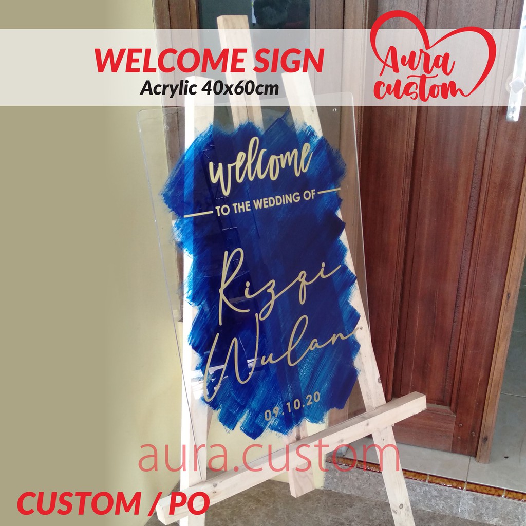 Jual Welcome Sign - Wedding Sign / Dekor Lamaran / Dekor Pernikahan ...