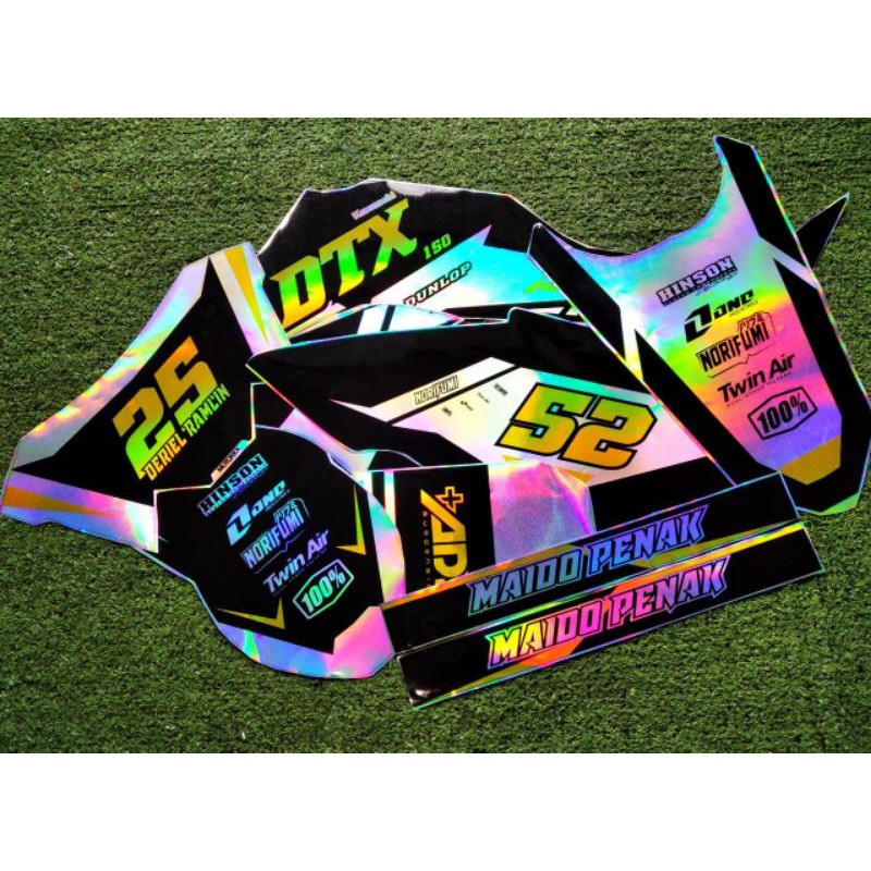 Jual Decal Sticker Motor Full Chrome Hologram ( Dtracker, KLX BF 150 ...